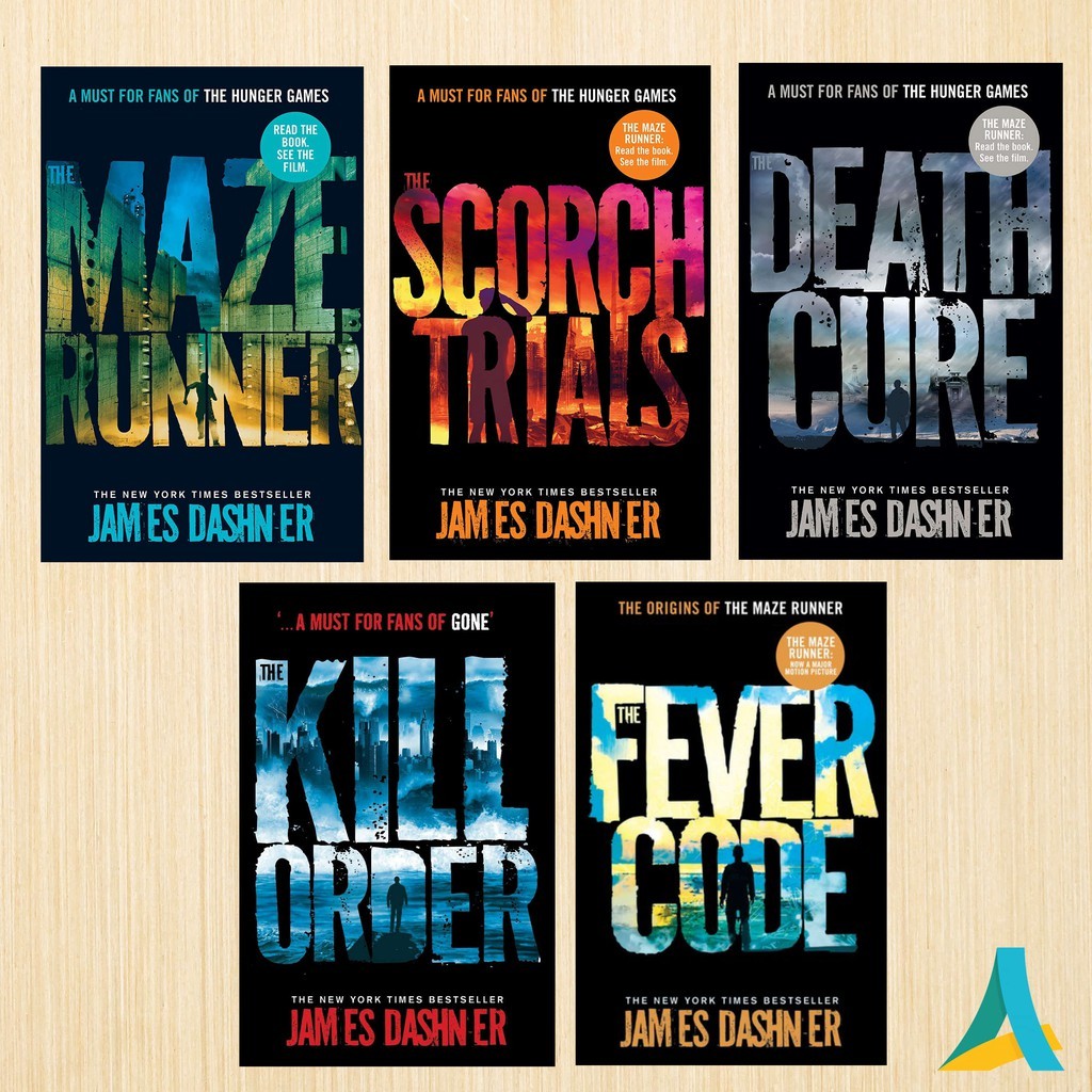(English) The Maze Runner Series James Dashner (Scorch Trial, Death ...