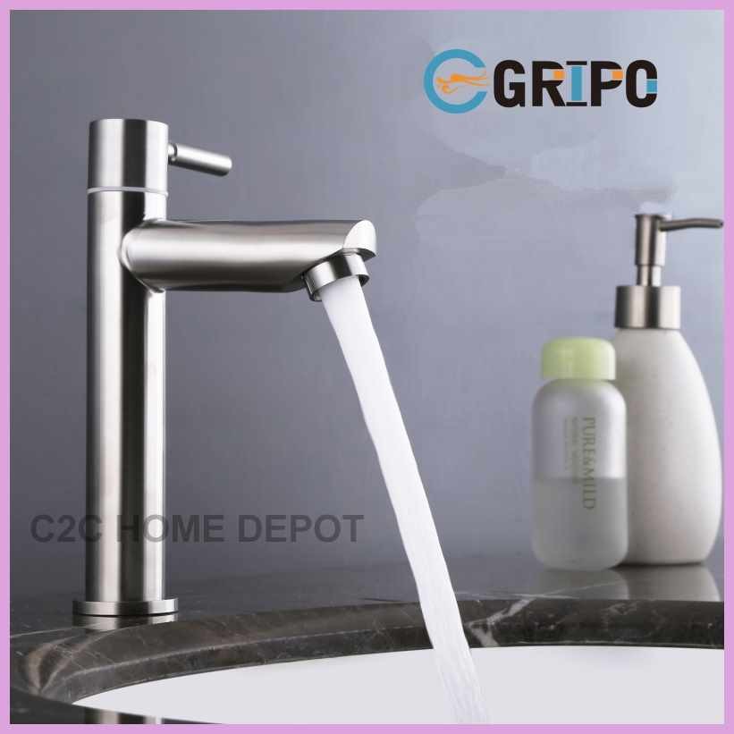 GRIPO>V304{T?stainless^ox/lavatory$WP/faucet$sw/(GP3215) | Shopee ...