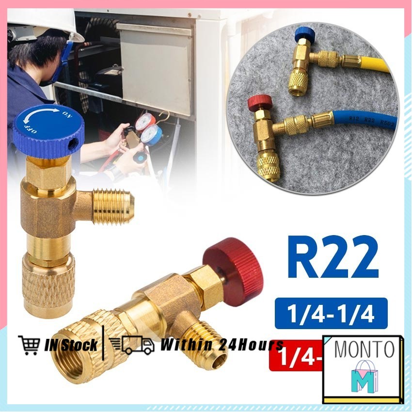 Air Conditioning R22 Adapter R22 or R410 Liquid Safety Valve Air ...