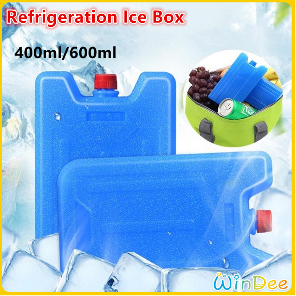 400ml 600ml Ice Gel block Ice Pack Cooling Container for Lunch Box ...
