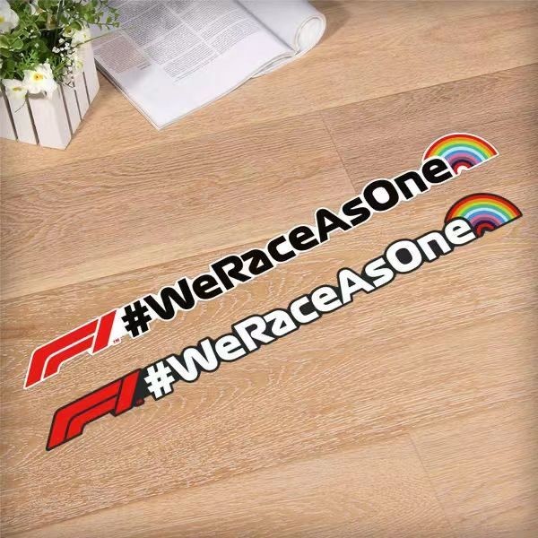Car Sticker Racing F1 Rainbow Influencer Body Personalized Window ...