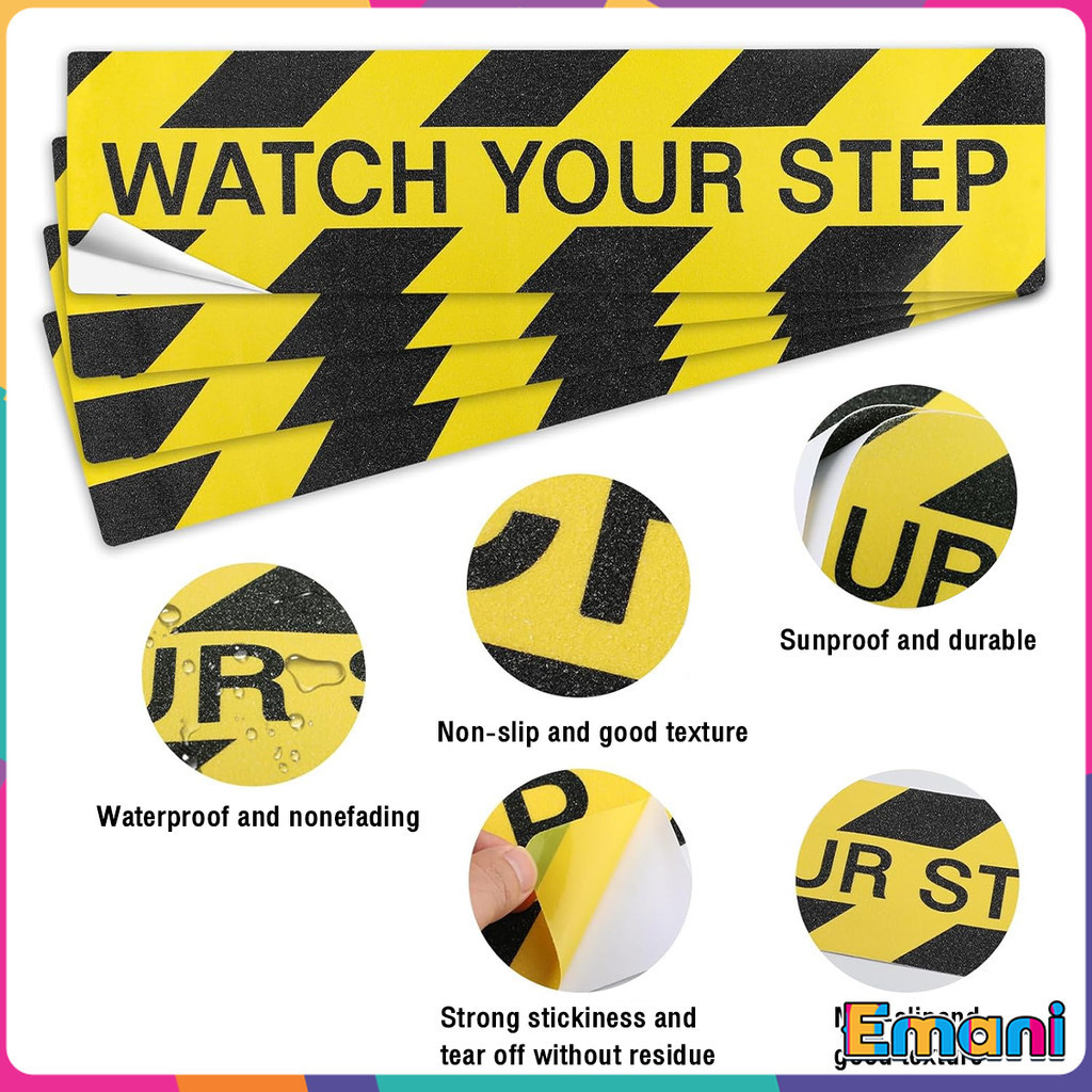 Em Watch Your Step/Caution Non-slip Warning Stickers For Workplace ...