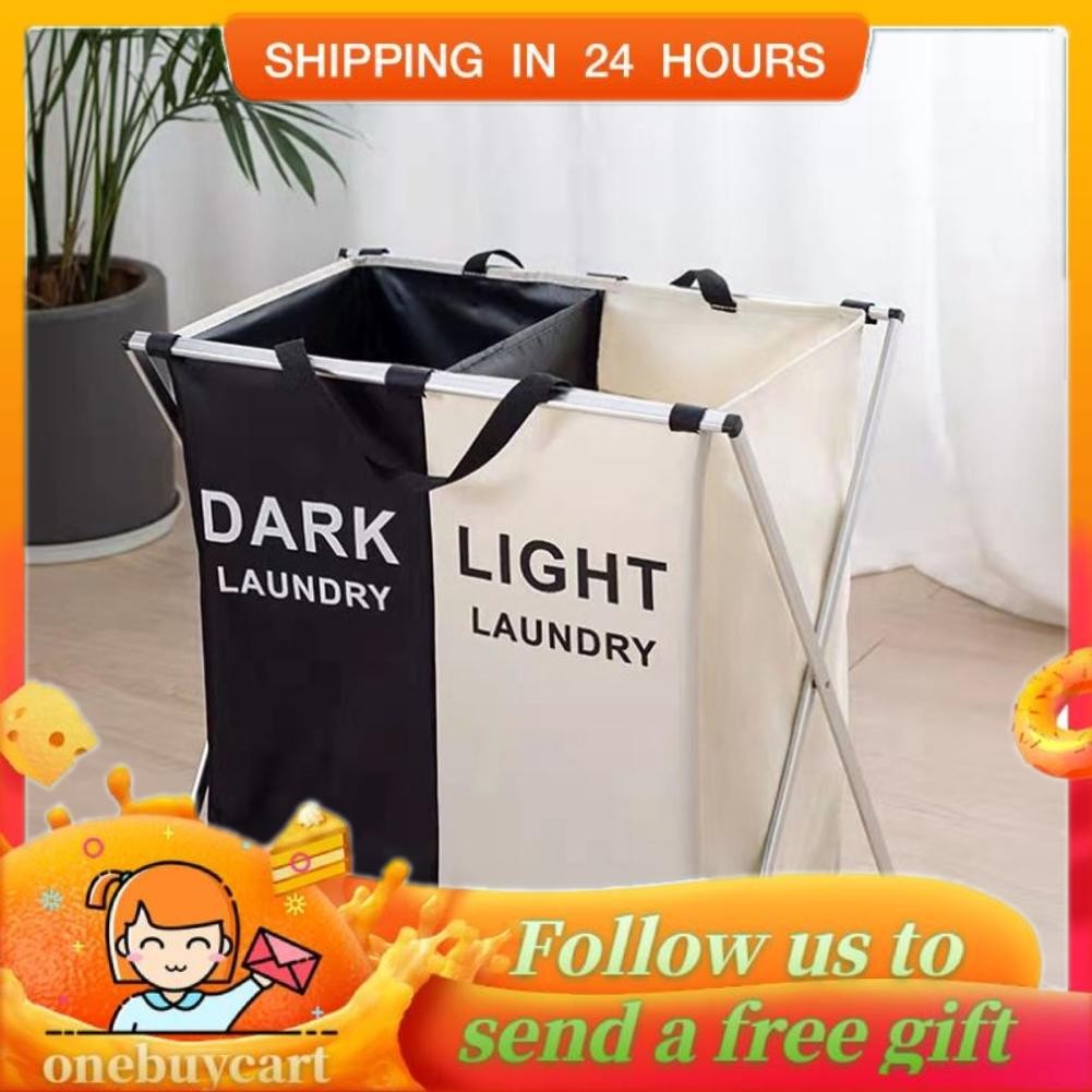 Onebuycart Laundry Cloth Hamper Sorter Basket Large Capacity Heavy Duty ...