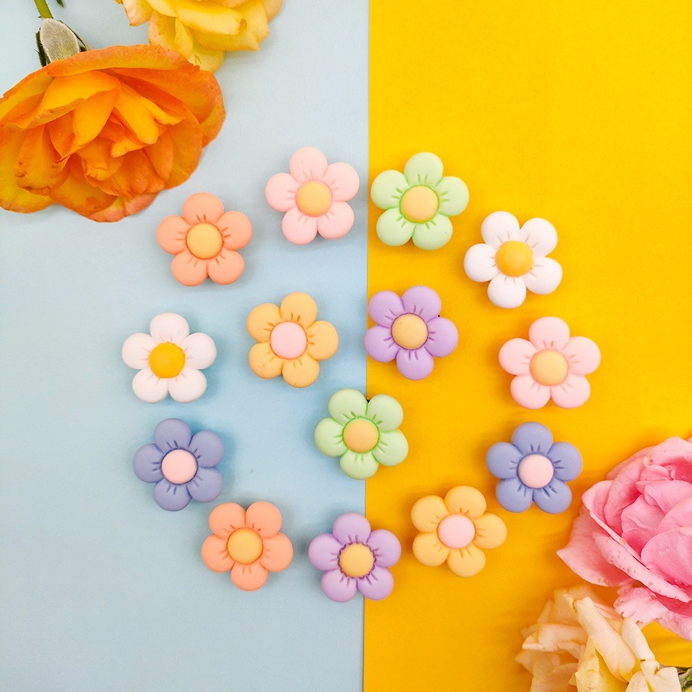 Seven-Color Flower Series For Shoe Design Charms Crocs PVC Shoes ...