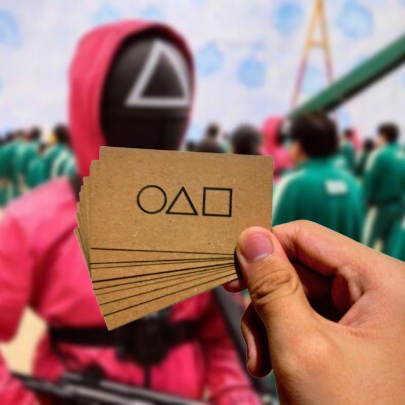 Squid Game Invitation Card Halloween Cosplay Party Prop Netflix Anime ...