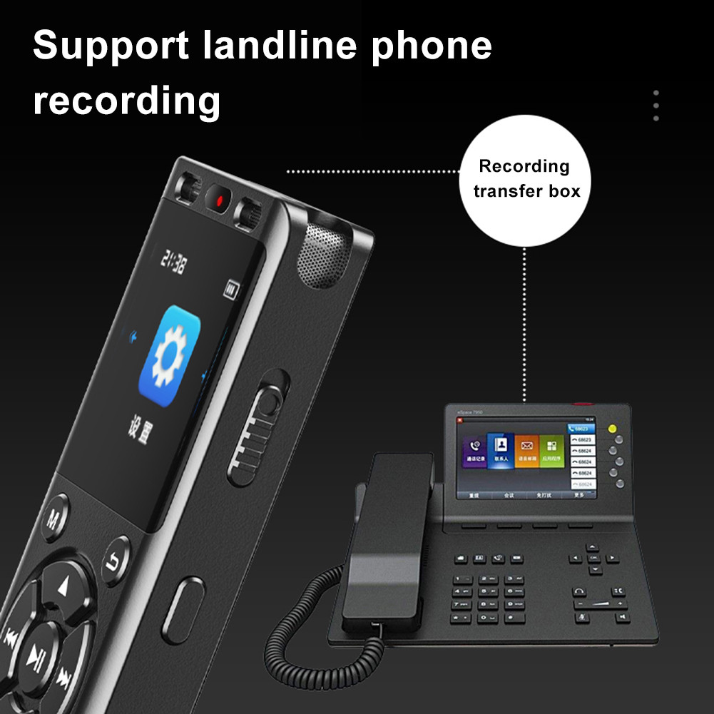 8GB/16GB Digital Voice Recorder Voice Activated Recording Device with ...