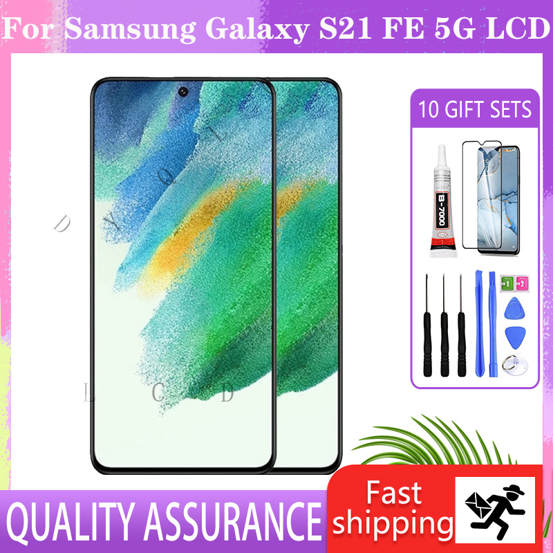 Original AMOLED Samsung Galaxy S21 FE 5G LCD Display Touch Screen With ...