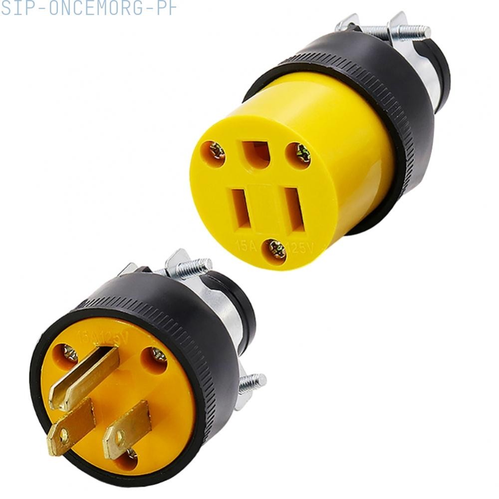Heavy Duty Rubber Male & Female Plugs for Extension Cords Extension ...