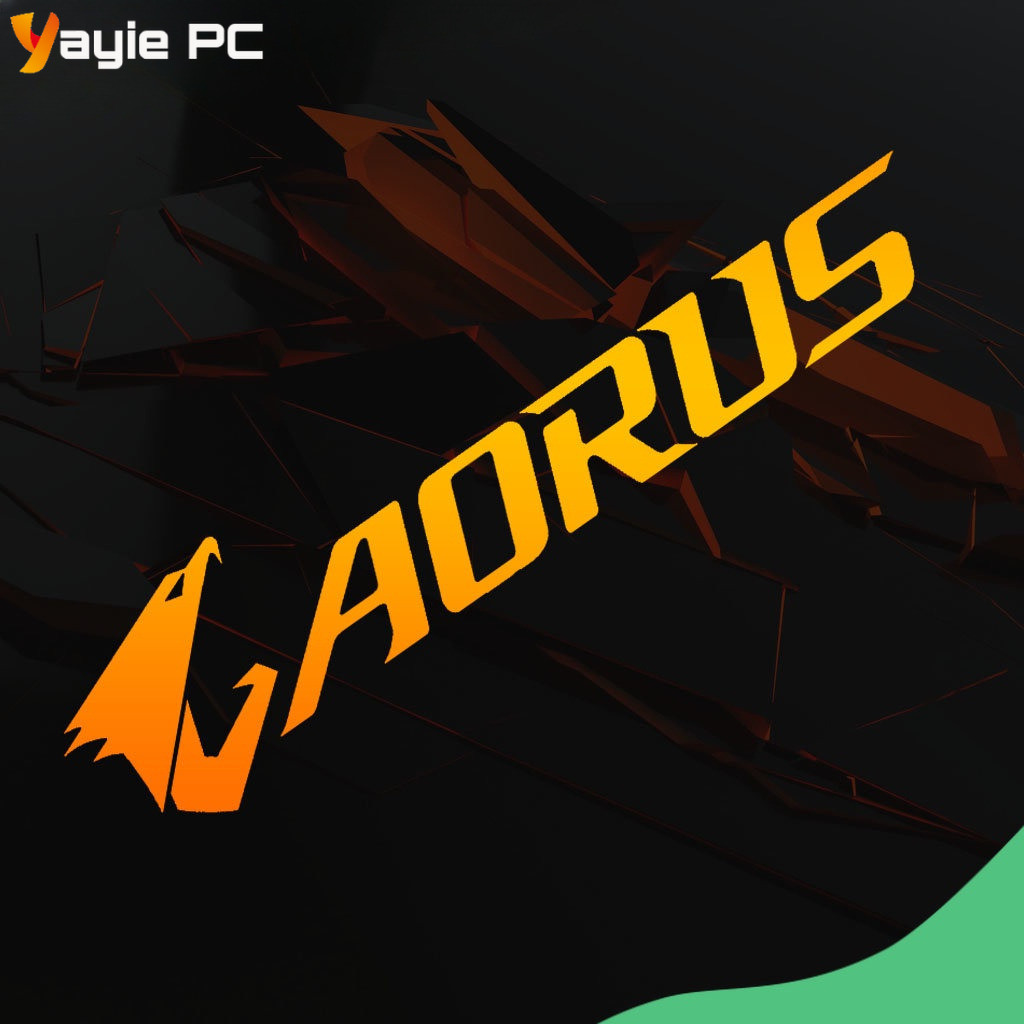 AORUS Vinyl Sticker Cutout for Computer Color Orange White Black and ...