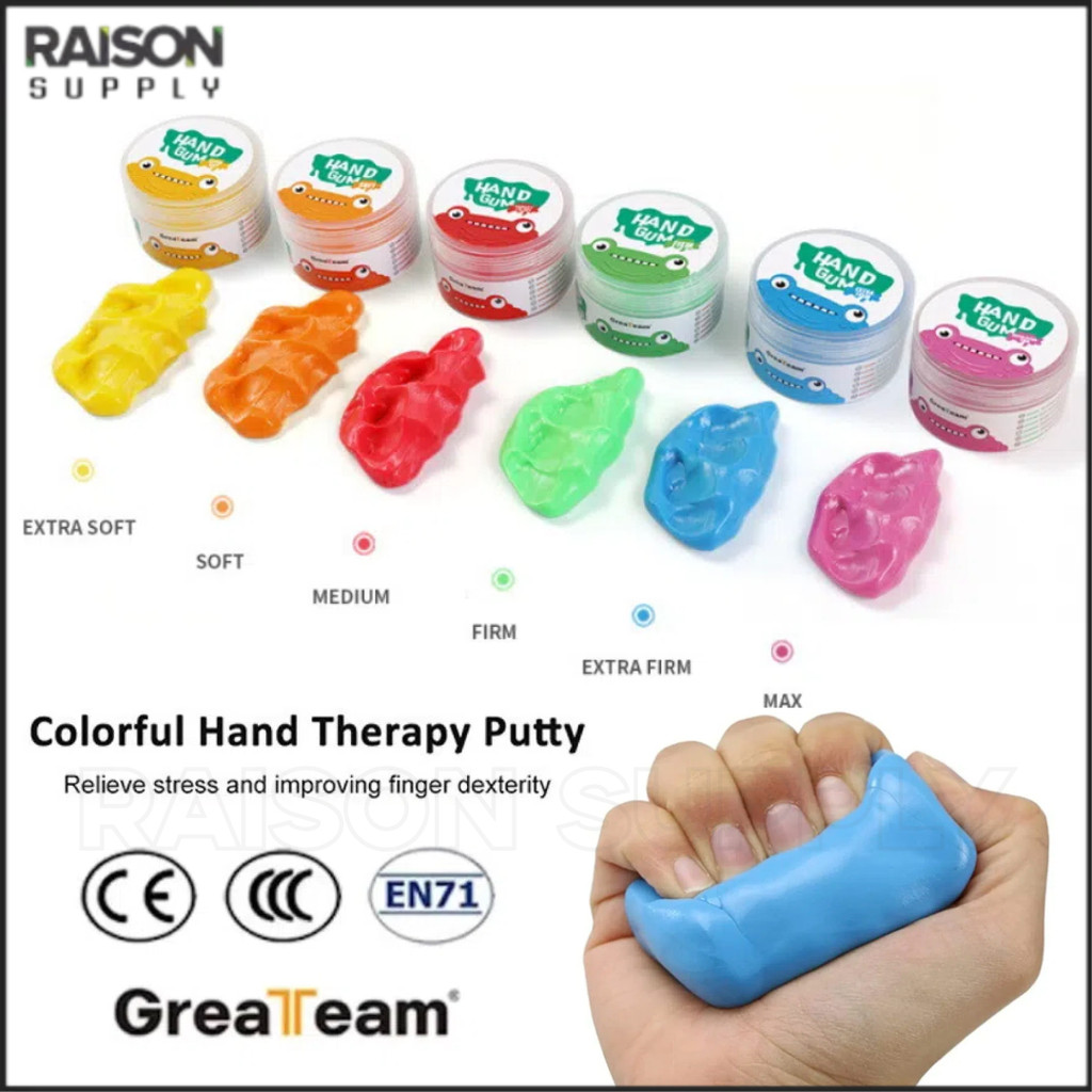Hand Therapy Putty Finger Exercise Clay Fine Motor Skill Training Anti ...