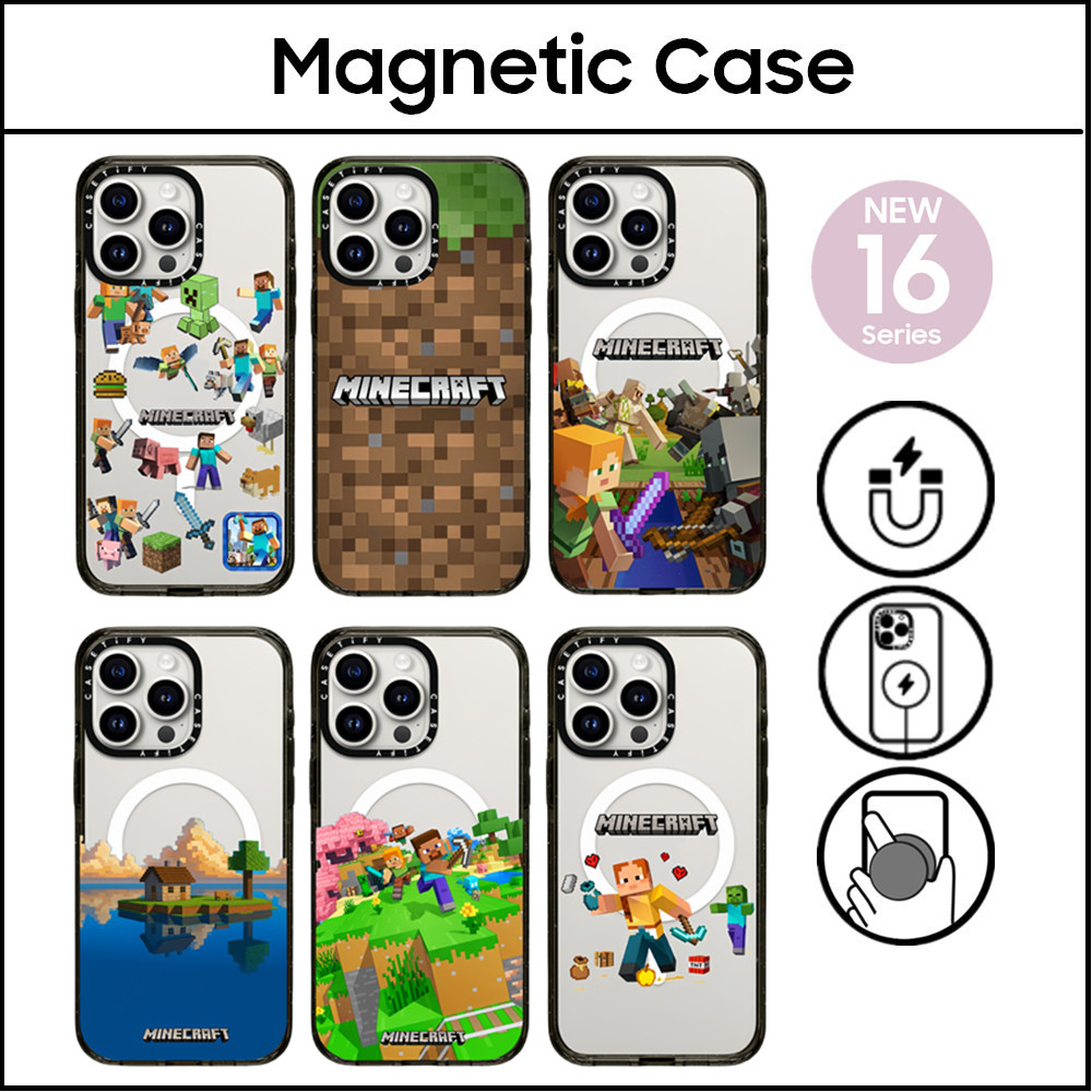 CASETi Minecraft Steve Alex Pixel Hard Plastic Acrylic Case Cover For ...