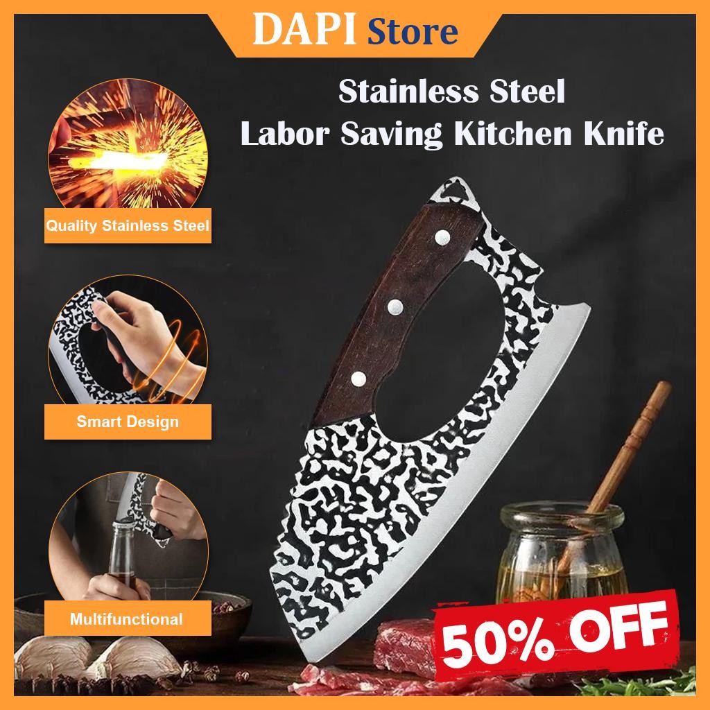 Cleaver Knife Multi Use High Carbon Stainless Steel Wooden Handle ...
