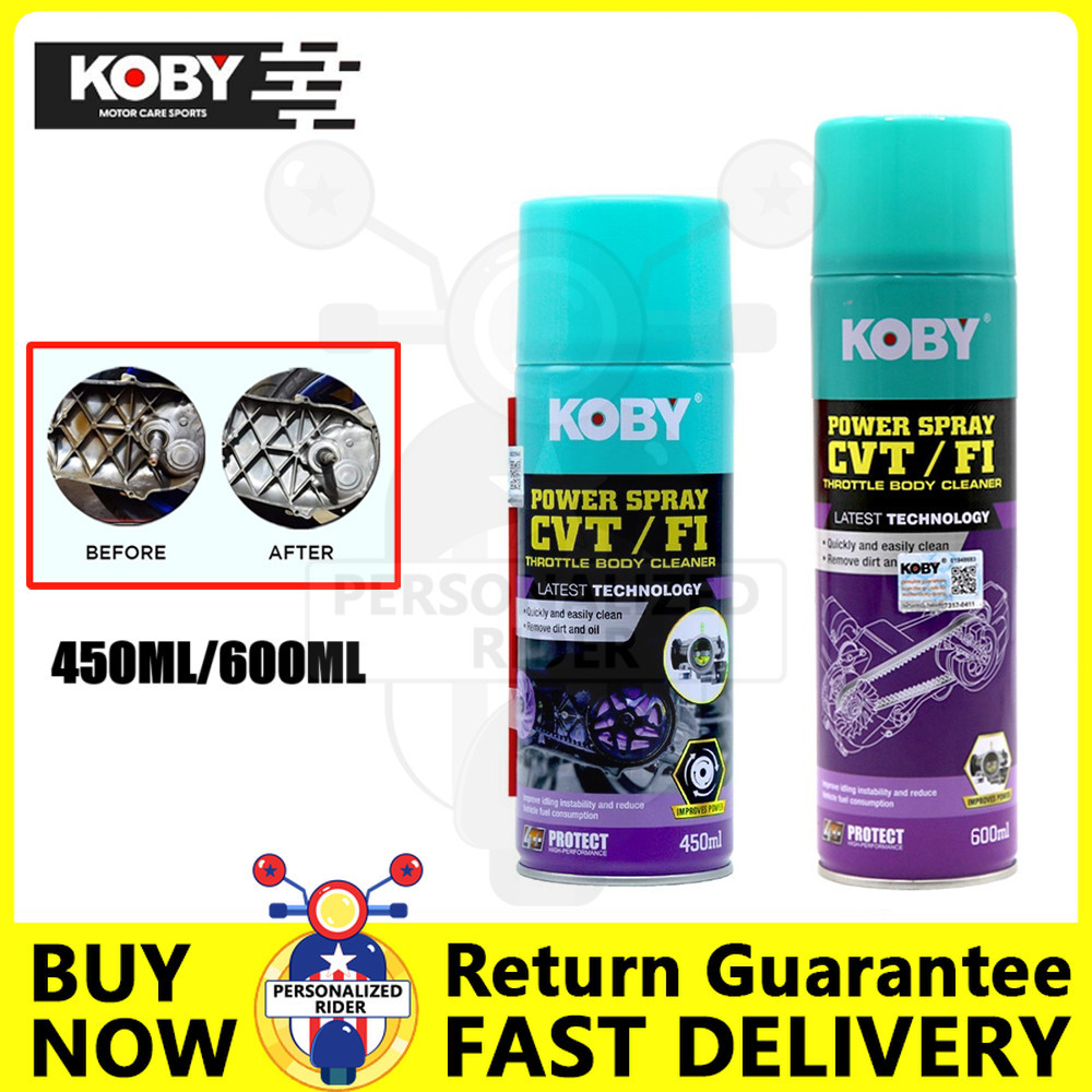 Koby Power Spray CVT/FI Throttle Body Cleaner 450ml/600ml [P'd RIDER ...