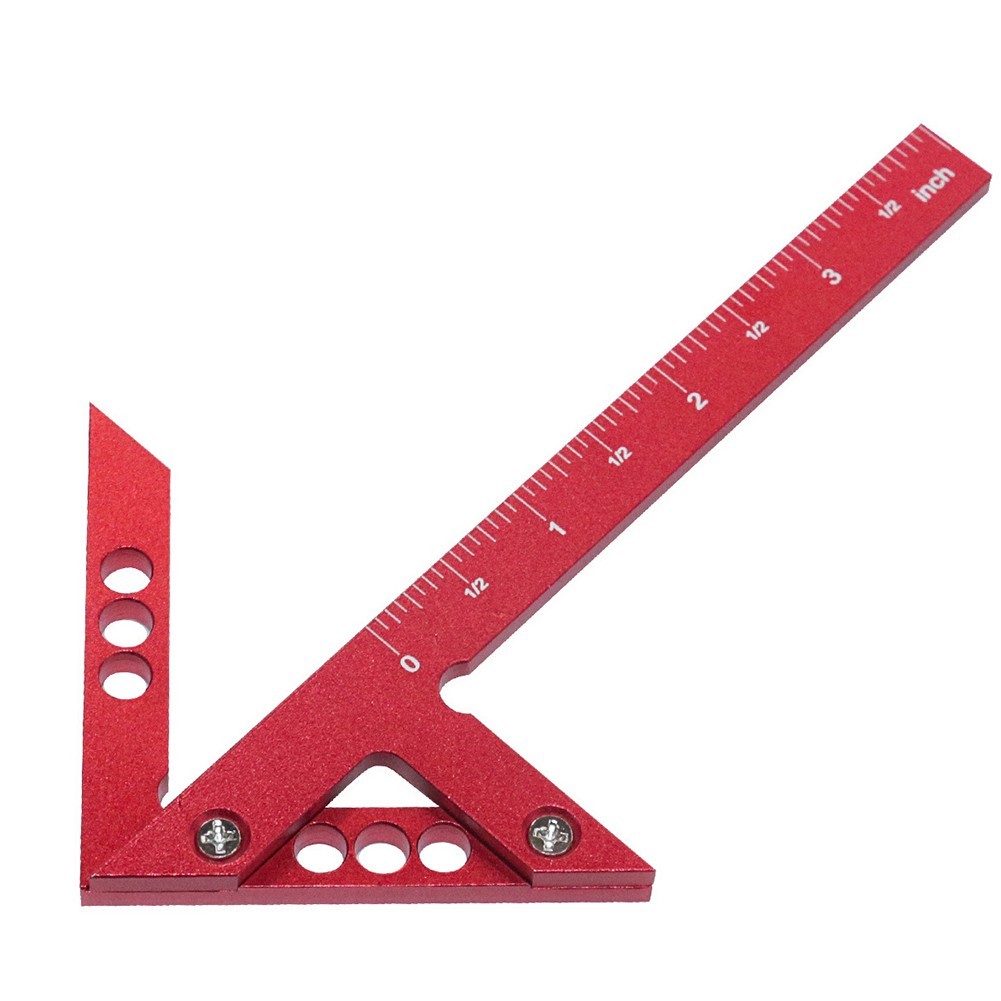 【SIPSUNAGE】Center Finder Gauge High Accuracy Crafted From Aluminum 45/90 Degree Ruler【fashion ...