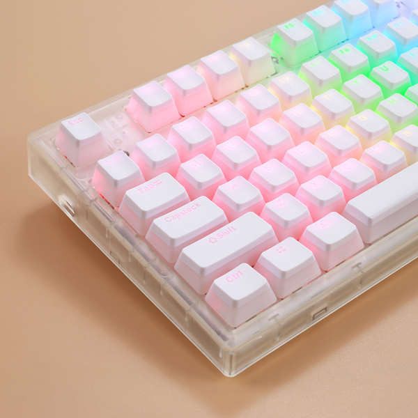 keycap PBT Double Leather Milk Pudding Translucent Keycaps Customized ...