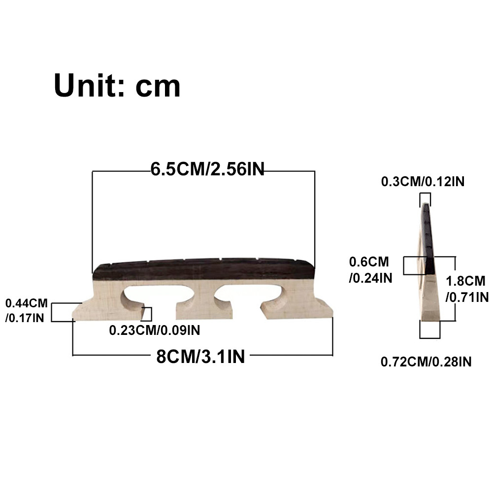 4/5/6 Strings Banjo Bridge Rosewood le Wooden Banjo Saddle Banjos ...