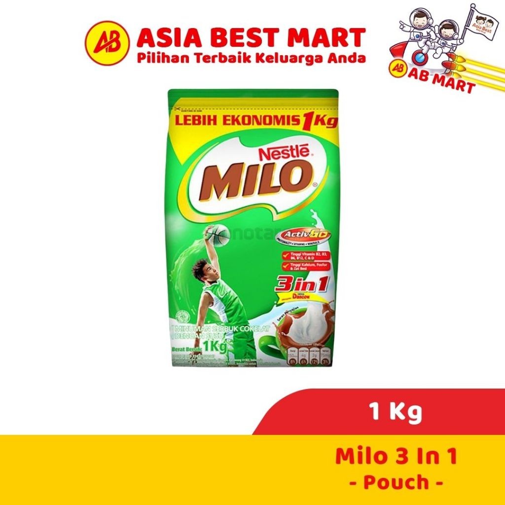Milo 3 In 1 Pouch 1 Kg Chocolate Malt Drink | Shopee Philippines