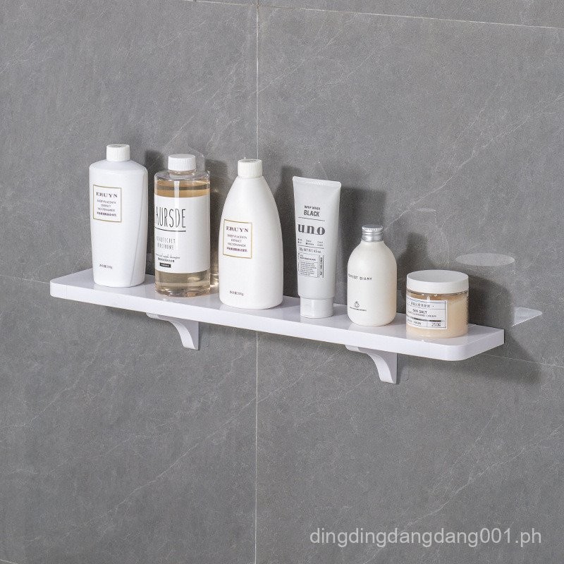 Bathroom Shelf in-Line Shelf Punch-Free Plastic Laminate Bathroom ...