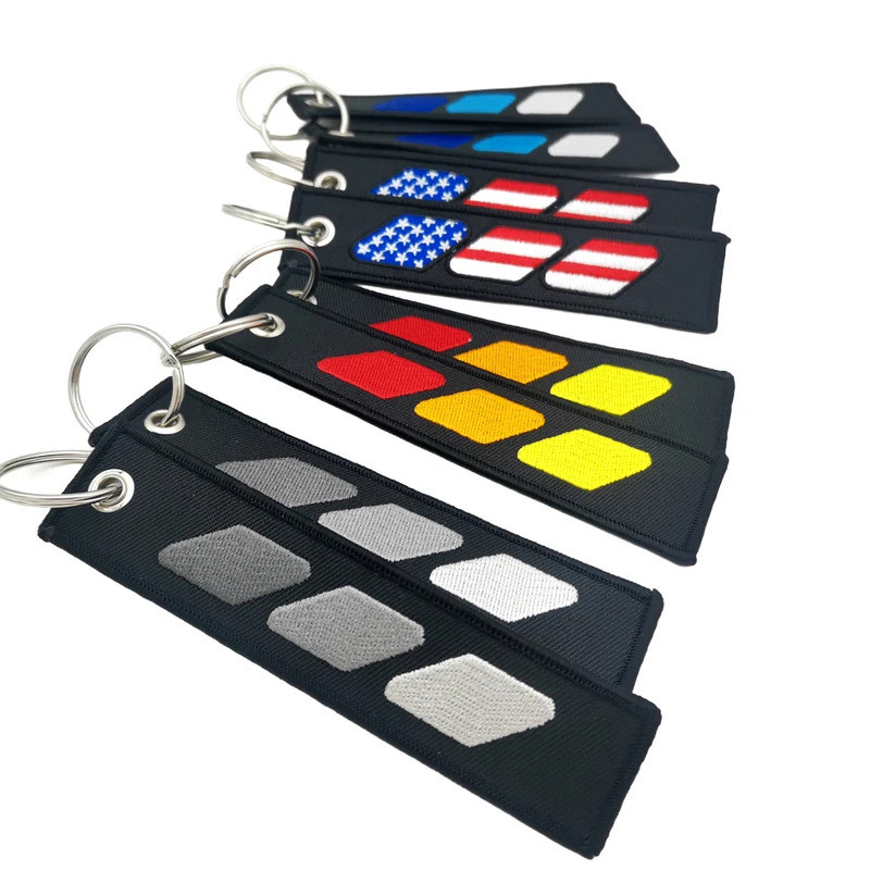 JDM Key Keychain Tag Racing Car Motorcycle Ring US Flag Car Lanyard Car ...