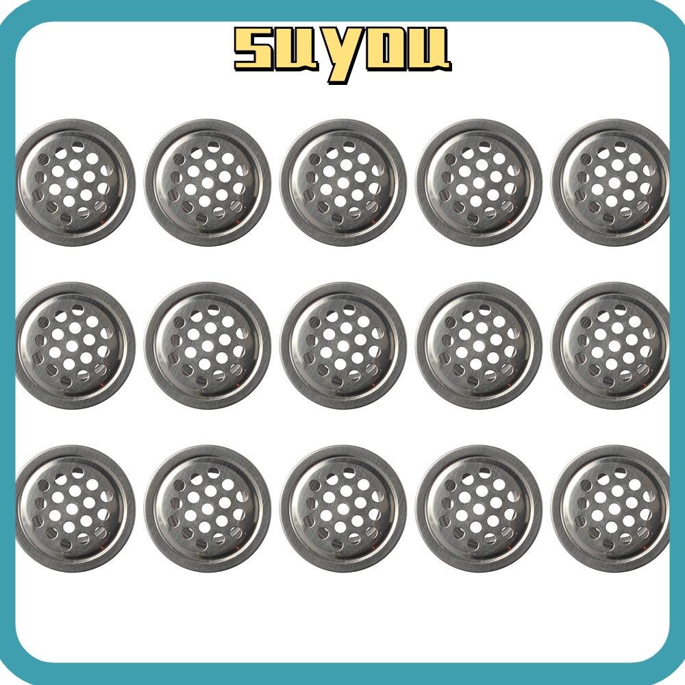 SUYO 15PCS Air Vents, Circular 19mm Vent Mesh Hole, Durable Stainless ...