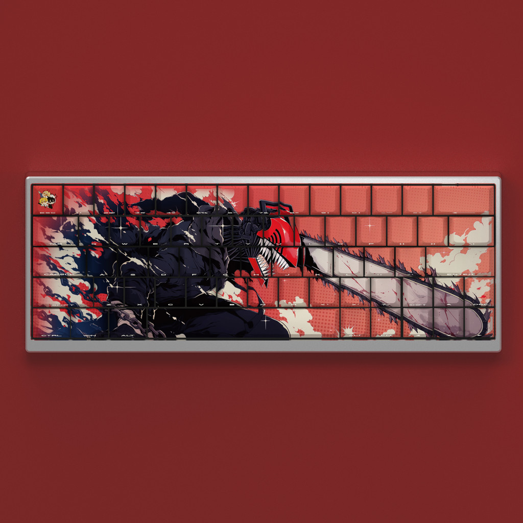 Chainsaw Man Keycap Cherry Profile 70/105/118 Keys PBT Five-sided Dye ...