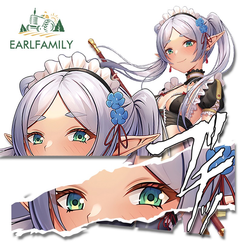 EARLFAMILY 13cm Frieren Beyond Journey’s End Car Stickers Windows ...
