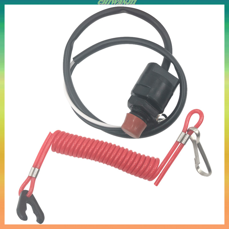 [Chiwanji1] Universal Boat Outboard Engine Stop Kill Switch with Tether ...