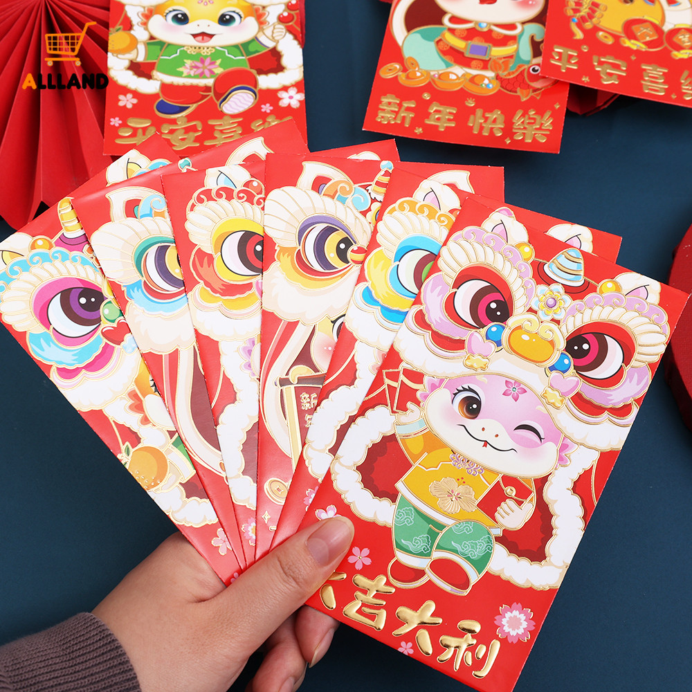 2025 Chinese New Year Red Envelopes - Mixed Snake Design Lucky Money ...