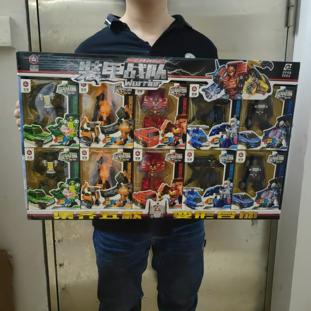 Children Transforming Armor Team Fit Transforming Mecha Warrior Boy Toy ...