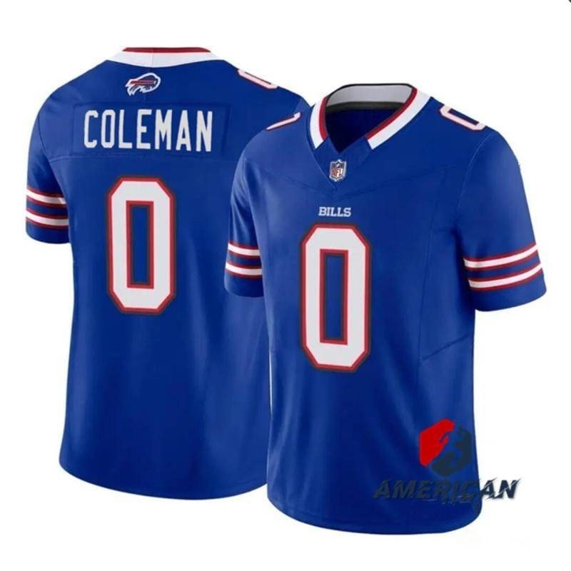 Men's NFL Buffalo Bills #0 Keon Coleman 2024-25 Blue Limited American ...