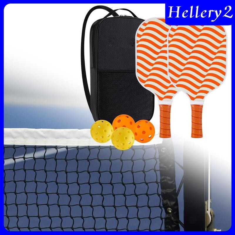 [Hellery2] Pickleball Racket Set Pickleball Rackets with 2 Rackets 4 ...