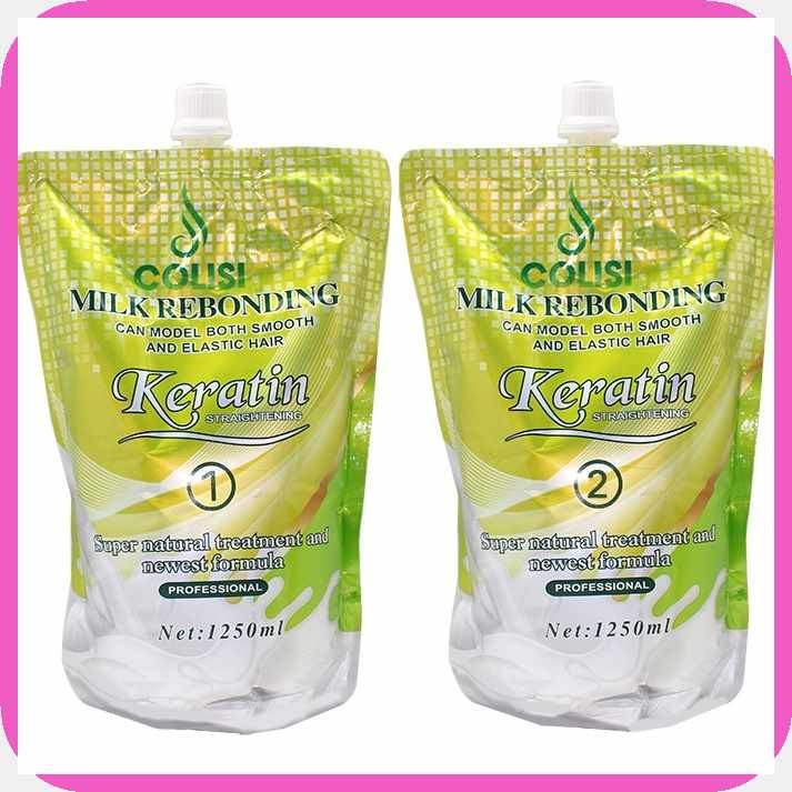 Colisi>pC/MiLkes:a%Hair_o%Rebonding_Ub%Cream_Ym%set_Ju%1&2_iA%1250mL*2 ...