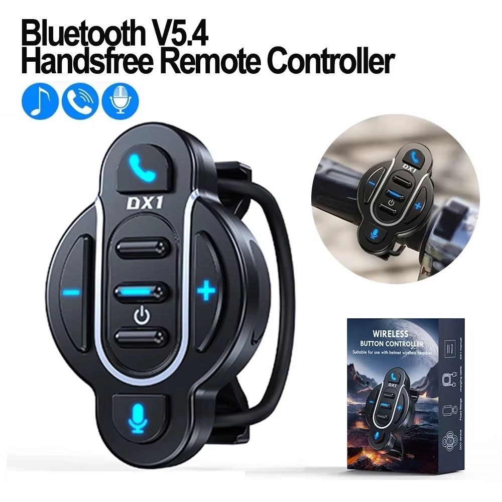 Motorcycle Handlebar Remote Control Button Wireless Call Kit Bluetooth ...