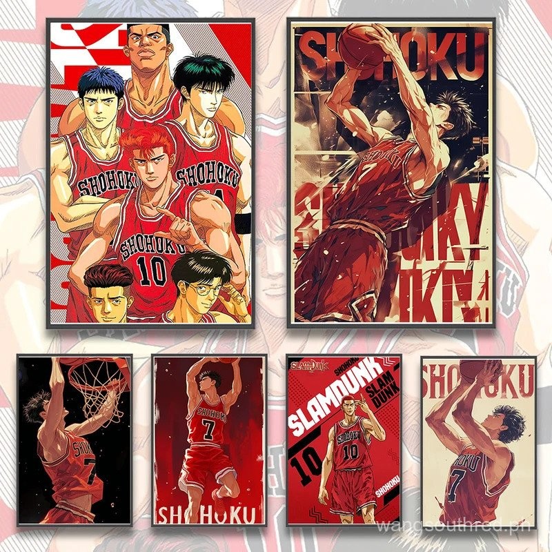 Slam Dunk Popular Japanese Anime Self-adhesive Poster Movie Wallpaper ...
