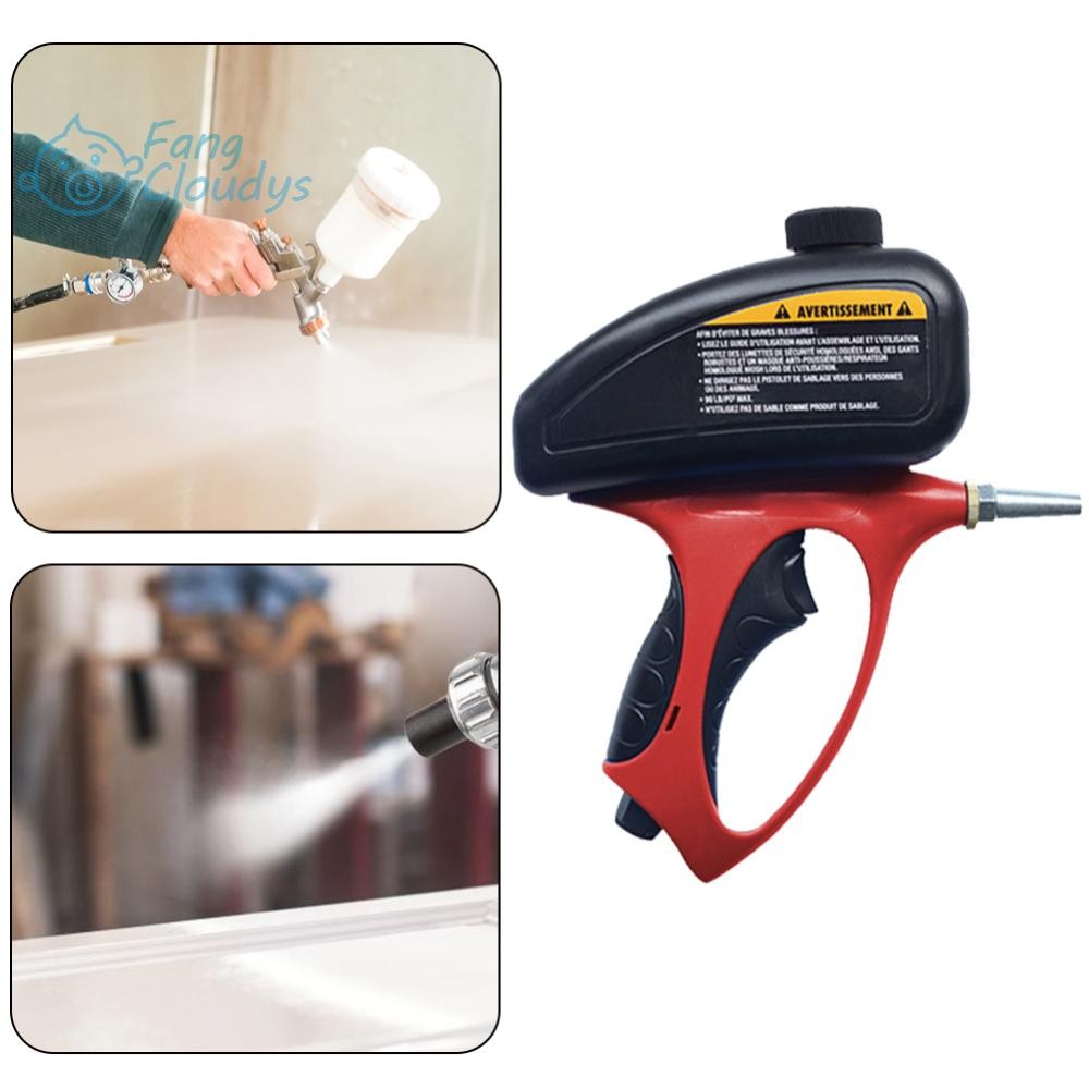 LF# Pneumatic Portable Sand Blaster with Small Nozzle&Glove Gravity ...