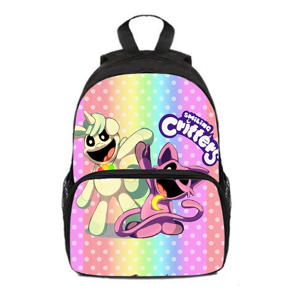 Smiling critters catnap backpack for students large capacity cartoon ...