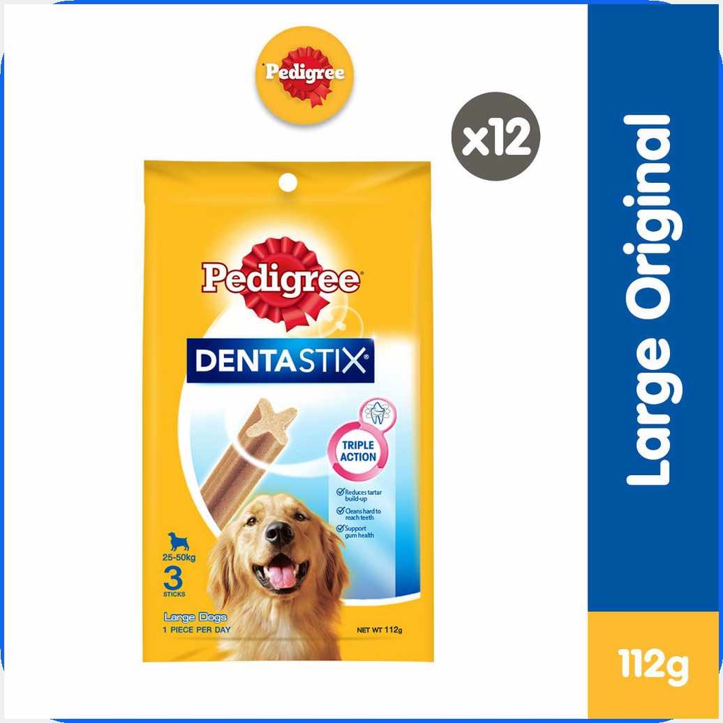 PEDIGREE|dM hv)Dog)pU>Treats)KL>for)qq>Large)hU>Dogs)Kq>112g)Od>(12 ...