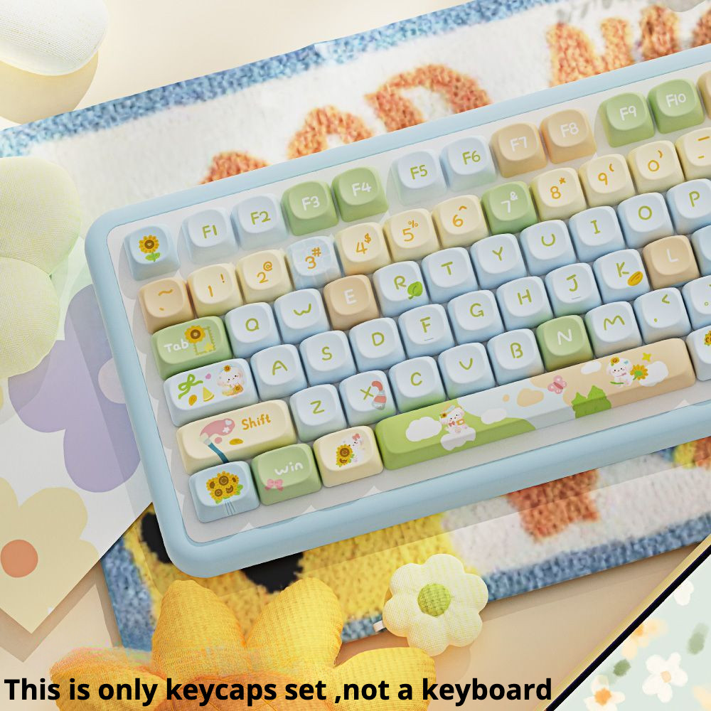 PBT Keycap MCA Sunflower Personality Original Keycap Colorful Summer ...