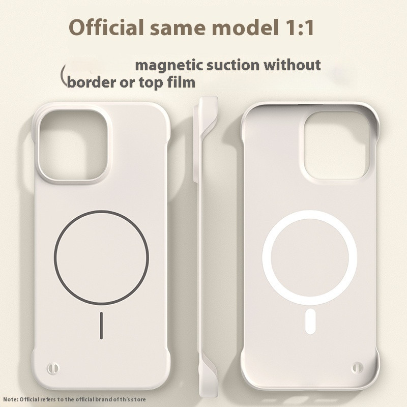 Luxury Slim Frameless Magnetic Hard Plastic Phone Case For iPhone 16E ...