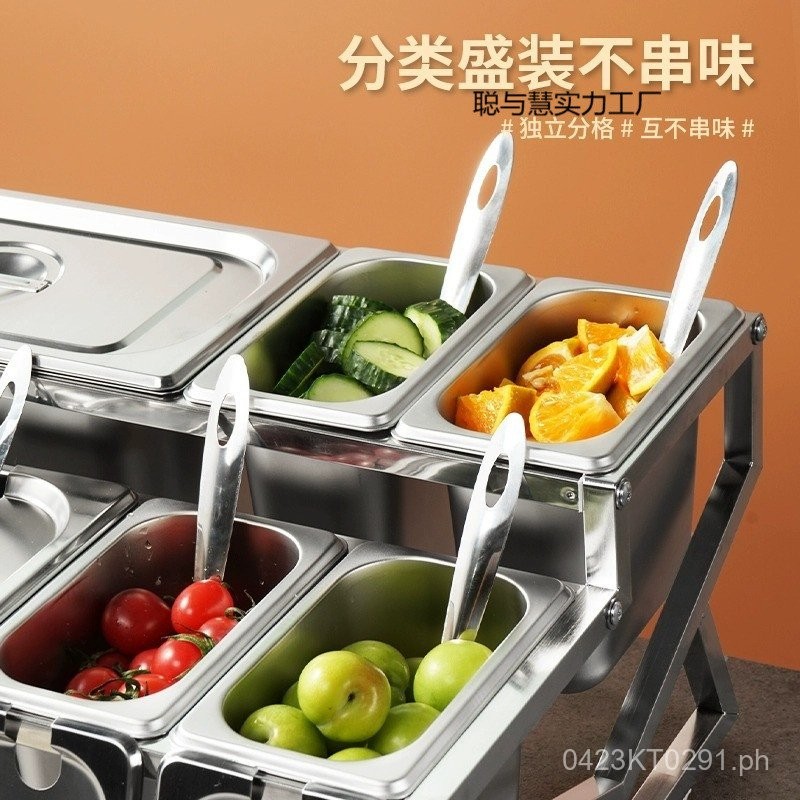 Fractional Stainless Steel Divider Tray Set for Ingredients, Milk Tea ...