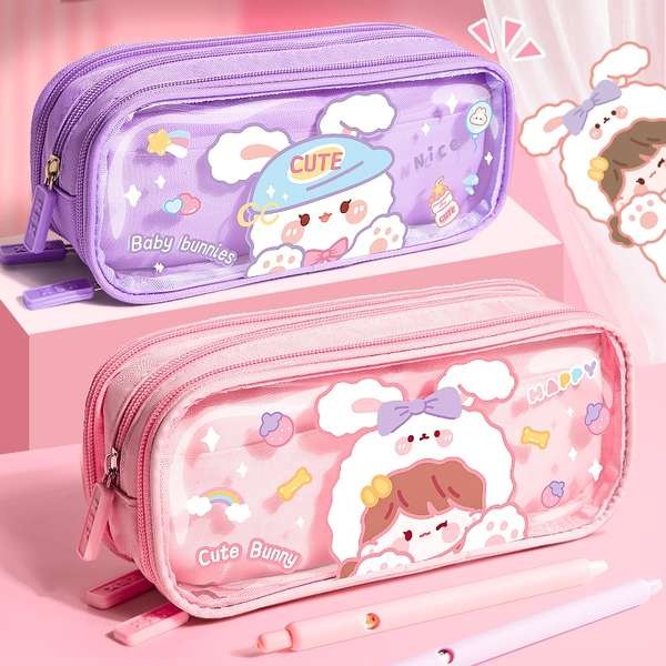 school supplies pencil case aesthetic 2025 large capacity pencil case ...