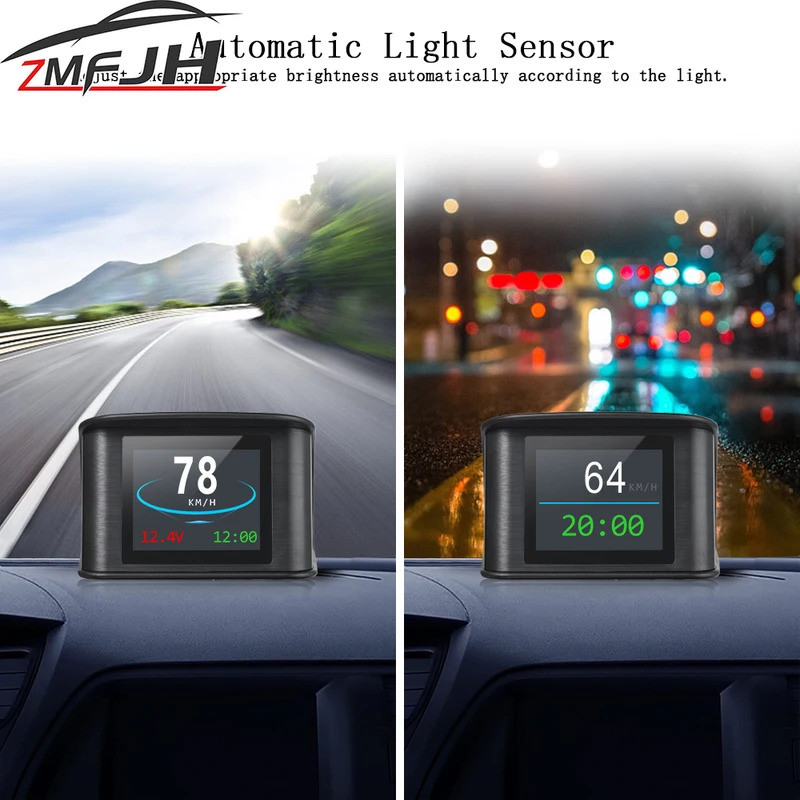 T600 Car Smart Digital Speedometer GPS Head Up Display Mileage Altitude ...