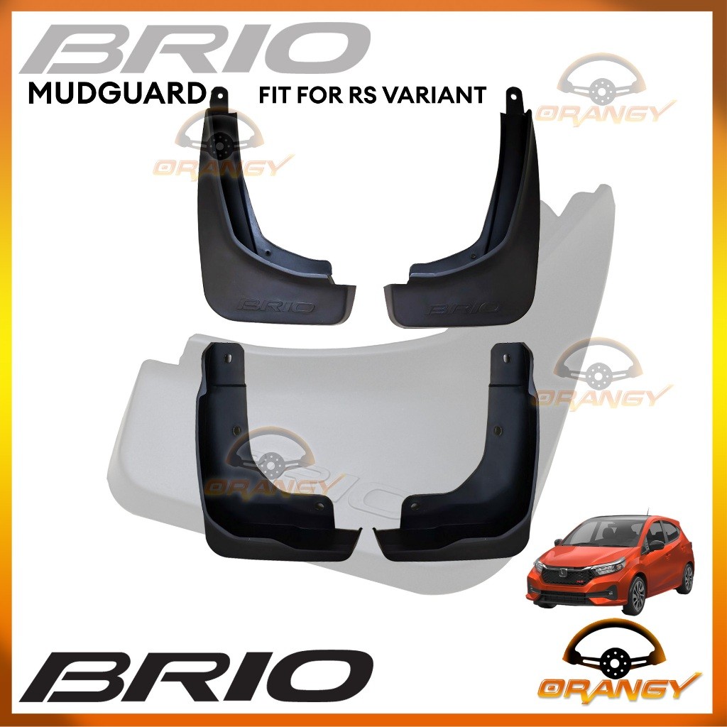Honda Brio RS / S / V 2019 to 2025 OEM Mudguard Mud Flaps Splash Guard ...