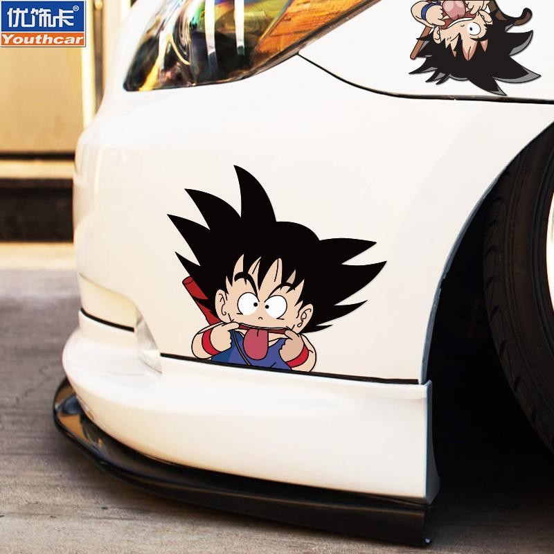 Dragon Ball Z Goku Vinyl Car Sticker - Anime Motorcycle Decal for ...
