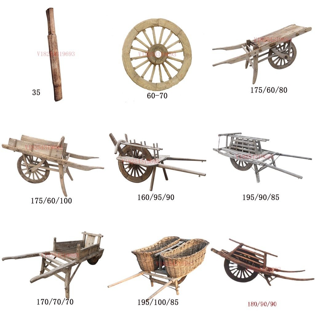 Vintage Folk Retro Old Wooden Cart Old Items Old-fashioned Old Farm ...
