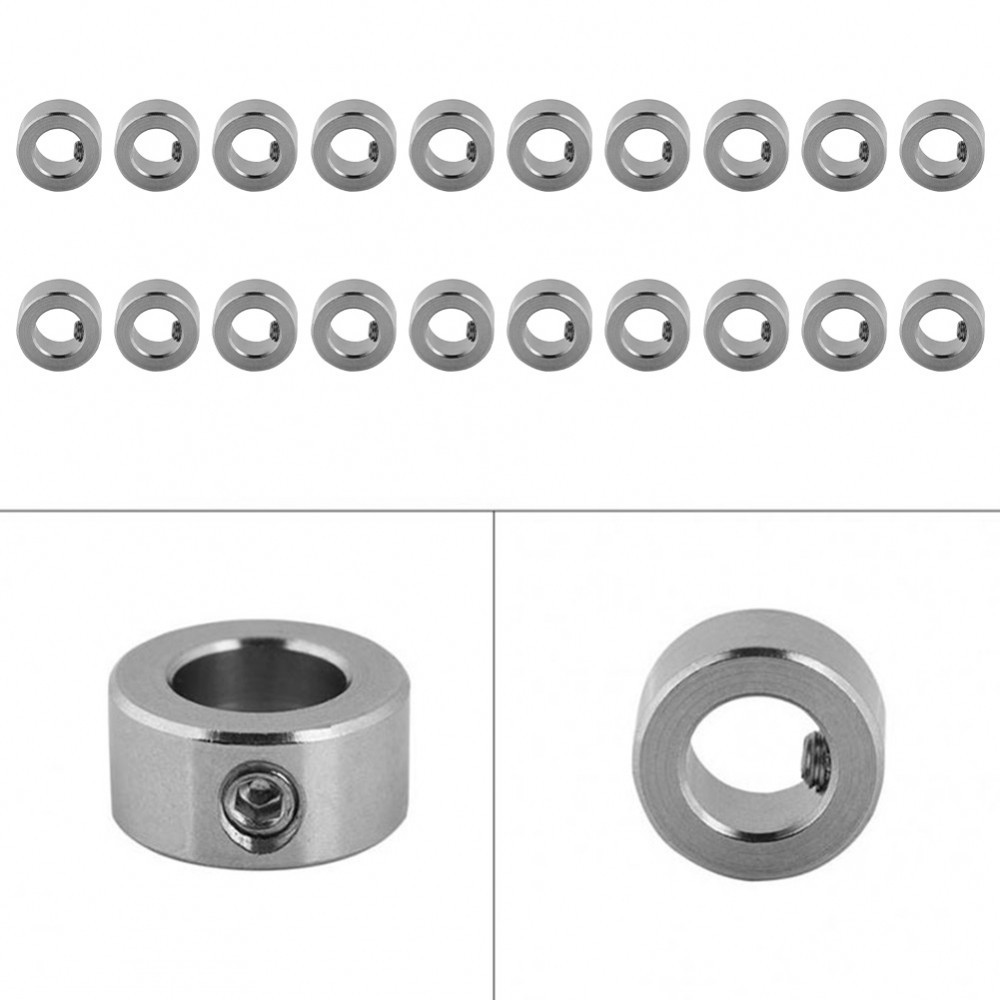 Complete Set of 20 Shaft Lock Collars Perfect Fit for 8mm Applications ...