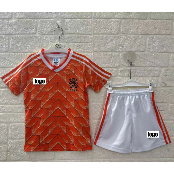 retro kids kit 1988 Netherlands home VAN BASTEN GULLIT uniform ...