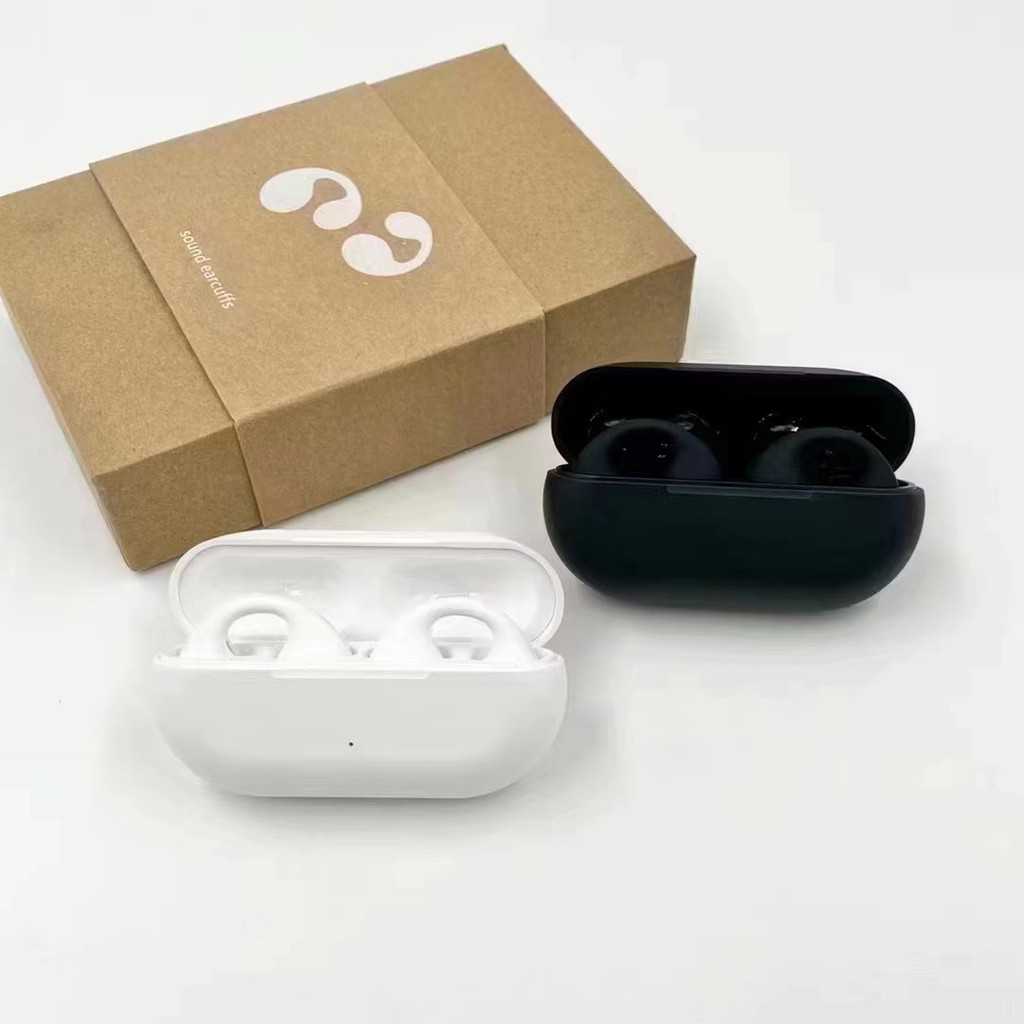 Newest Ear clip-on earless wireless headphones Air bone conduction true ...