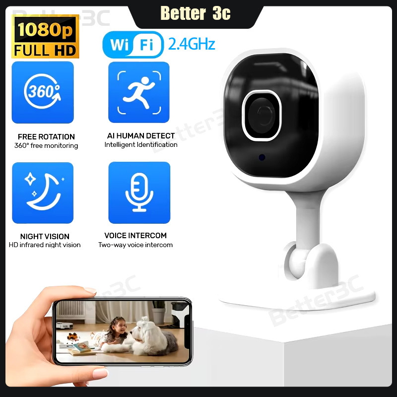 A3 Wireless IP Camera HD IR Night Vision Bracket Rotation Camera ...