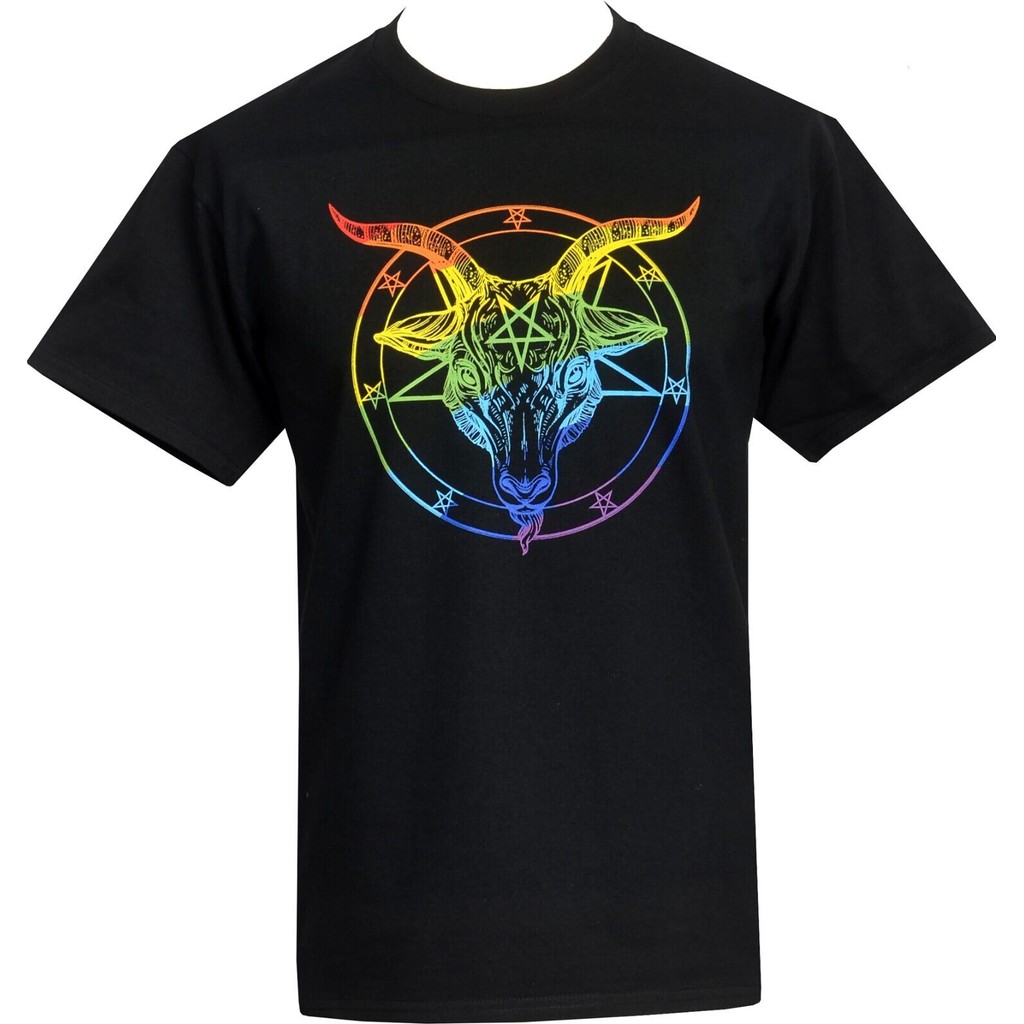 Mens Baphomet T-Shirt Satanic Gothic Gift Q+ Pentagram | Shopee Philippines